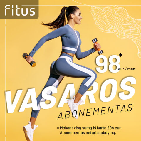 Vasaros abonementas 2024 - Sporto Klubas Fitus